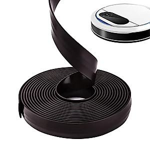 Housolution Boundary Marker, 13 Feet Magnetic Boundary Markers Strip Woks for Neato Robotic Vacuum Cleaner, Alternative Accessory Tapes with 3M Sticker, Black