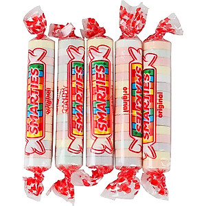 Smarties Candy - 3.2 Pounds - Parade Throws Candy Rolls - Individually Wrapped Smartee - Original Flavor - Red Bulk Candy - Goodie Bag Filler Candies - Pinata Candy