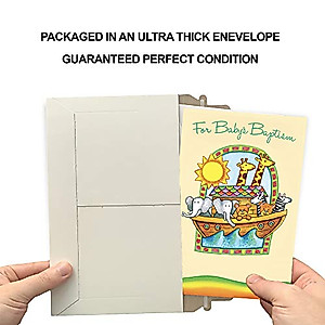 Religious Baby Baptism Greeting Card, Made in America, Eco-Friendly (Animals)