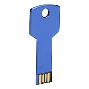USB Flash Drive, Aluminum Alloy Key Shaped USB 2.0 Memory Stick Pen Drive Black Thumb Drive, Portable USB Drive(32GB)