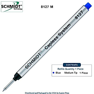 SCHMIDT P8127 Short Capless Rollerball - Blue Ink