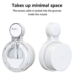 Outlet Wall Mount for Google WiFi AC1200, No Messy Wires Space Saving Easily Be Moved Outlet Mount for Google Mesh WiFi Router, Best Design for Winding Power Cord (1 Pack)