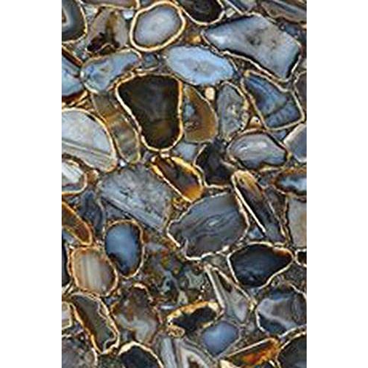 18"x12" Mix Multi Colour Agate Table Top Rectangular Table, Center Table, Coffee Table, Patio Table, Hallway Table, Living Room Furniture