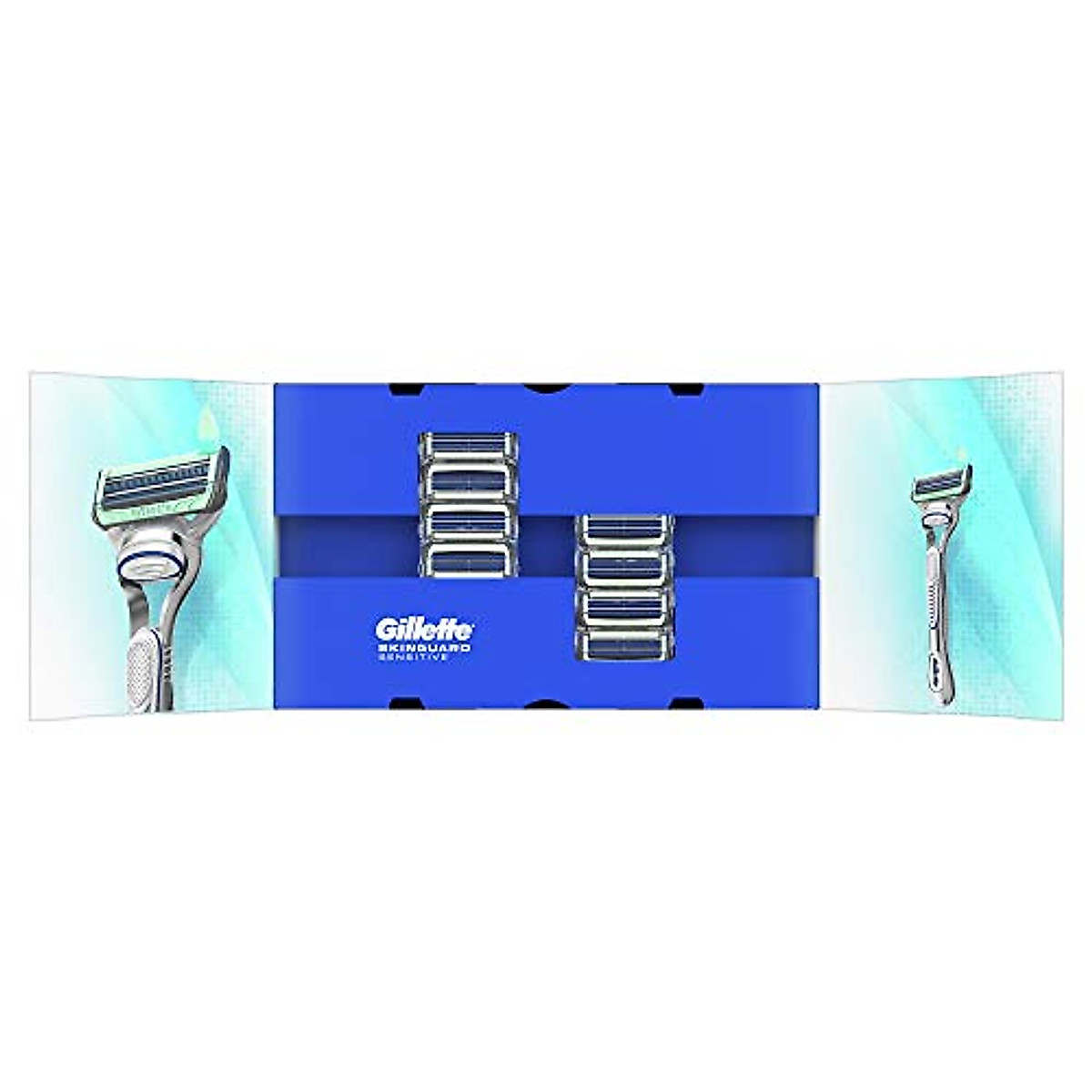 Gillette Skinguard Men's Blades, for Sensitive Skin, Pack of 8 Blades