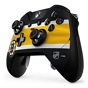 Skinit Decal Gaming Skin compatible with Xbox One Elite Controller - Officially Licensed NHL Boston Bruins Jersey Design