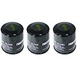 Pack of 3 Oil Filters Compatible with Briggs 499532 692513 Club Car 1016467 Cub Cadet 490-201-0001 John Deere AM107423 Kawasaki 49065-2057 49065-2062