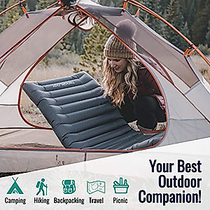 TREKOLOGY UL80 Ultralight Inflatable Backpacking Sleeping Pad for Camping