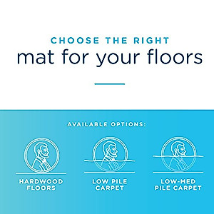 Evolve 45" x 60" Clear Office Chair Mat with Rounded Corners for Medium Pile Carpets, Made in The USA, C5E6003J