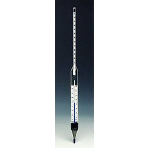 SafetyBlue Precision Hydrometer ASTM S557HL-14 59/71 API / 0/150°F Thermometer with NIST Certificate