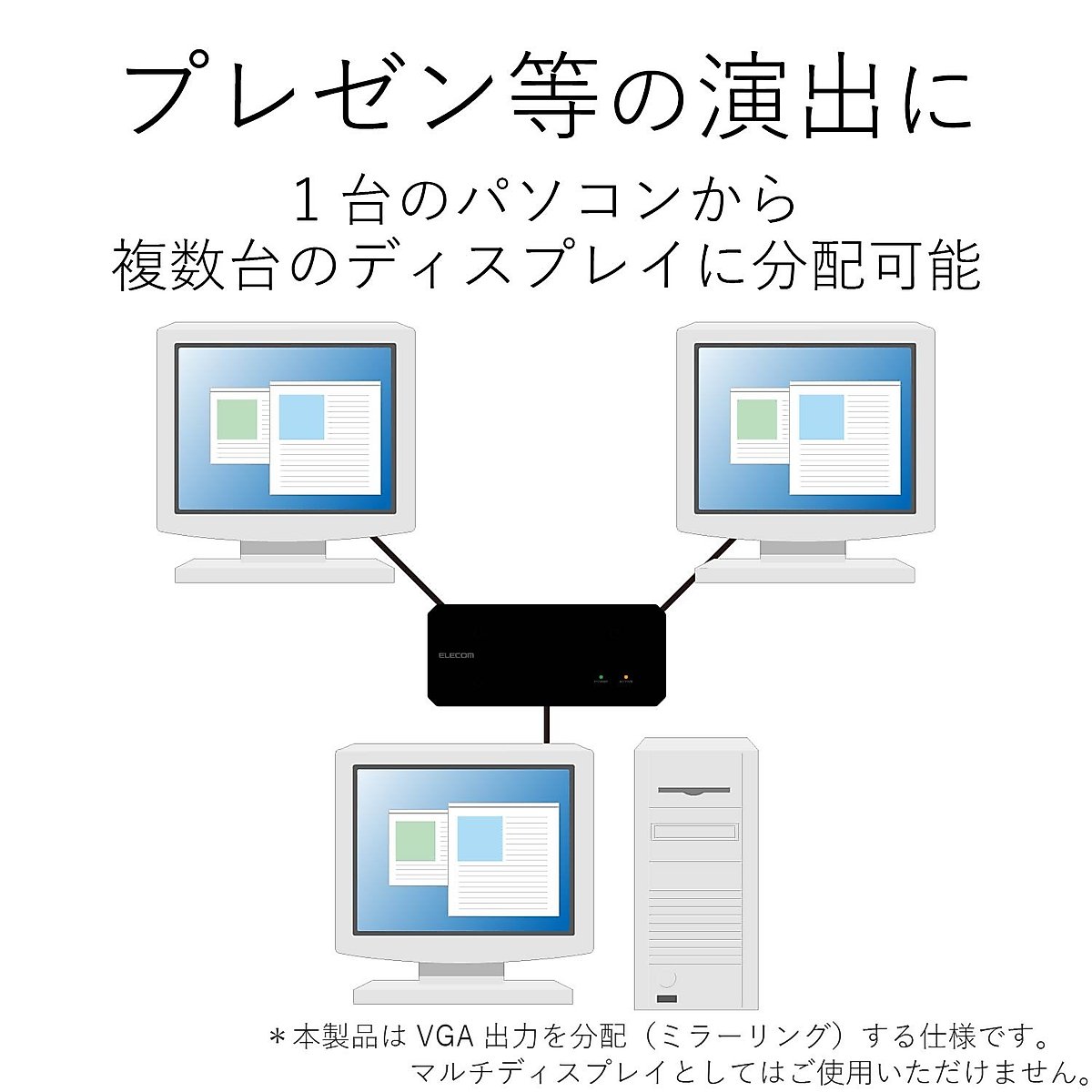ELECOM VSP-A2 display divider