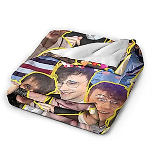 Blanket Wilbur Soot Soft and Comfortable Warm Fleece Blanket for Sofa,Office Bed car Camp Couch Cozy Plush Throw Blankets Beach Blankets