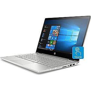 HP Pavilion x360 Touchscreen 2 in 1 Lpatop, 14" IPS Full HD PC, 10th Gen Core i5 Quad-Core up to 4.20 GHz, 8GB RAM, 256GB SSD, USB-C, Backlit KB, FP Reader, Wi-Fi 6, Webcam, HDMI, Win 10 (Renewed)