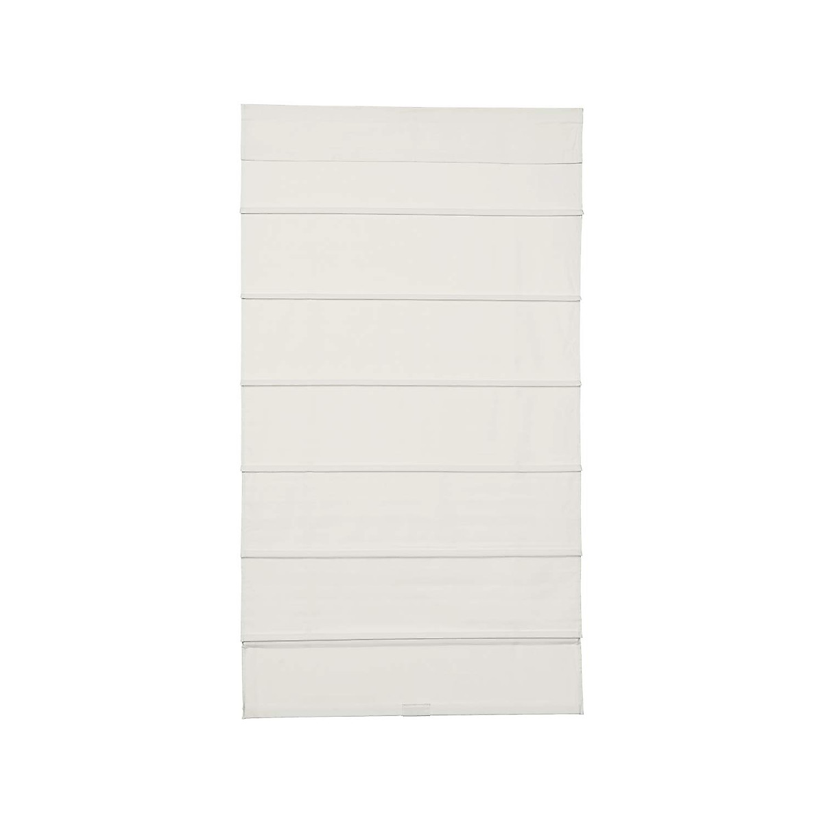 Cordless Cotton Sublime Roman Shade (White 27 in. W x 64 in. L)