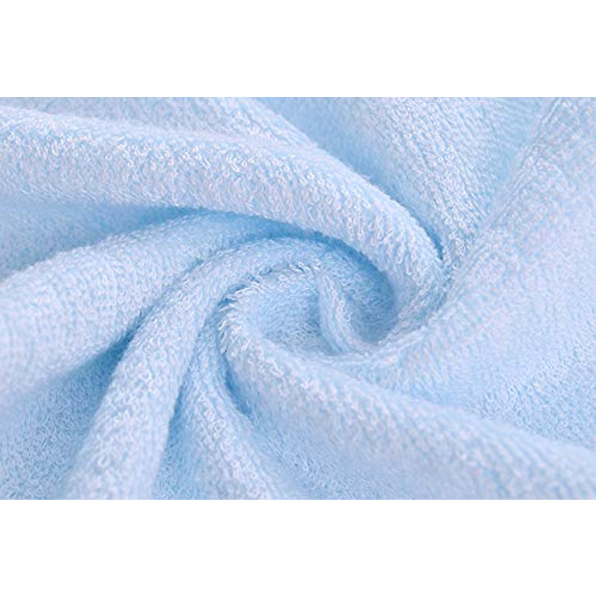 Tosnail 20 Pack 10" x 10" Ultra Soft Bamboo Fiber Baby Bath Washcloths and Towels - Assorted 5 Colors