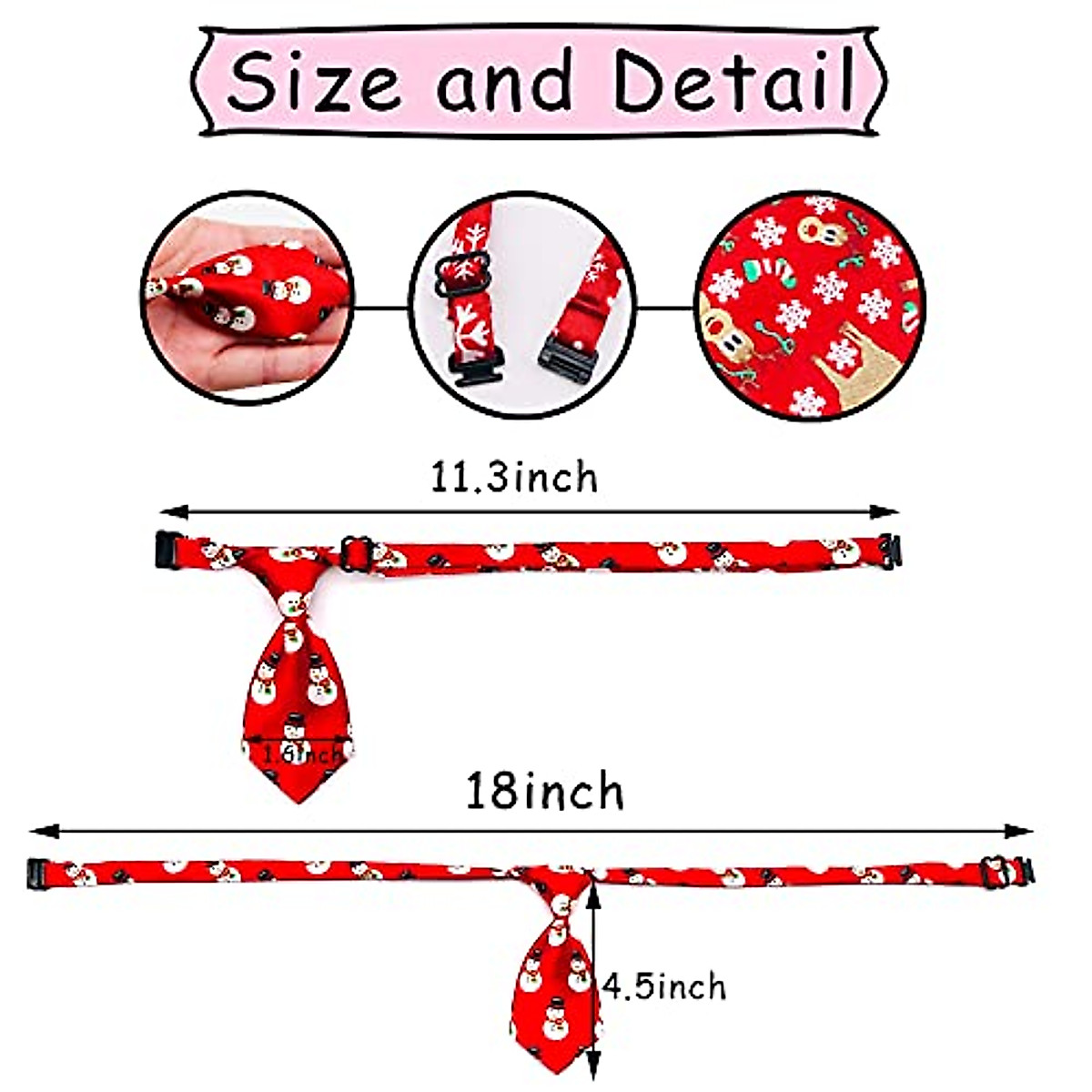 JpGdn 20PCS Christmas Small Dog Neckties Xmas Ties Bulk for Small Medium Girl Boy Puppy Doggy Kitten Bunny Rabbit Adjustable Pet Ties Grooming Costumes Accessories for Festival Holiday