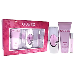 GUESS 3 Pc Gift Set 2.5oz EDP Spray, 0.5oz EDP Travel Spray, 6.7oz Body Lotion GIFTSET