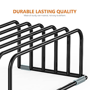 KORRTFID Cutting Board Storage Rack, Compact Chopping Board Organizer, Cutting Board Stand Holder, Bakeware, Cookie Sheets Organizer (0.6 Inch Width Slots)