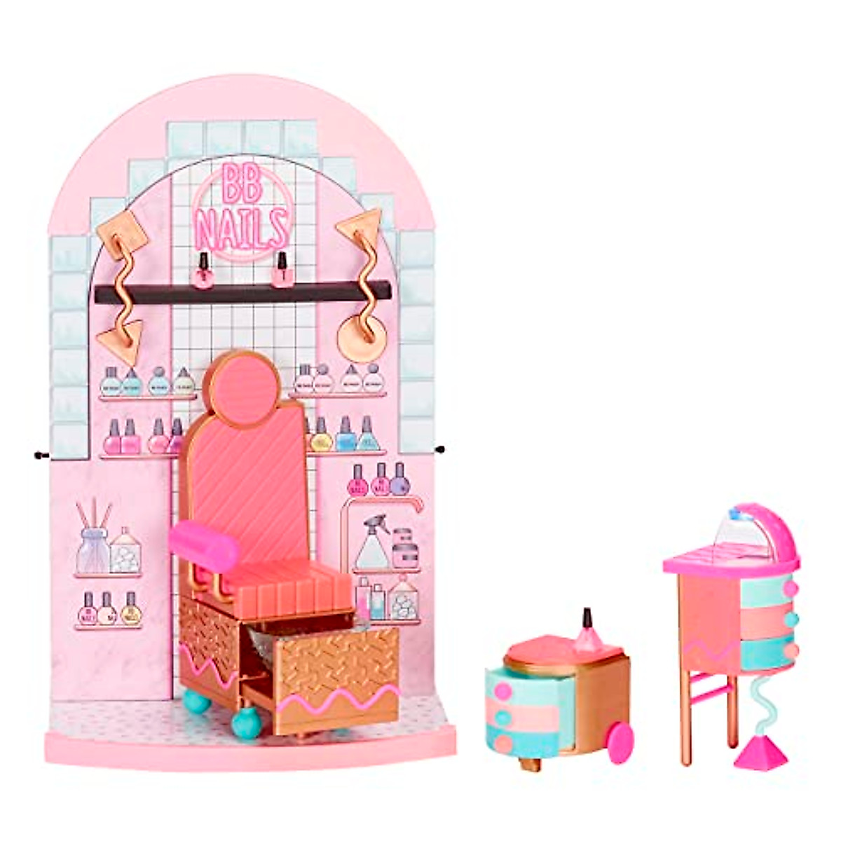 L.O.L. Surprise! Shine On Salon & Spa 5-N-1 Playset with 65+ Surprises- Working Waterfall, Light-Up Mirror, Full 360 Play and Accessories, Holiday Toy, Great Gift for Kids Girls Boys Ages 4 5 6+ Years Old