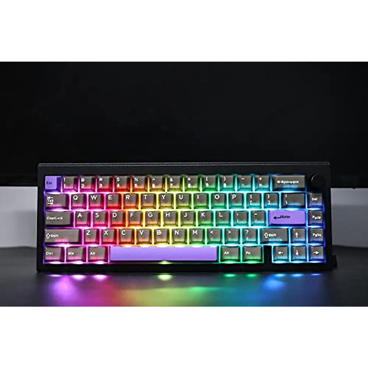 Hyekit Finalkey Cidoo V65 R2 Wireless Gaming Mechanical Keyboard, CNC Aluminum Frame, Bluetooth/USB Wired, Via Programmable, Hot Swap, Gasket Mount, 65% Keyboard, RGB Backlit, for Win/Mac, Black