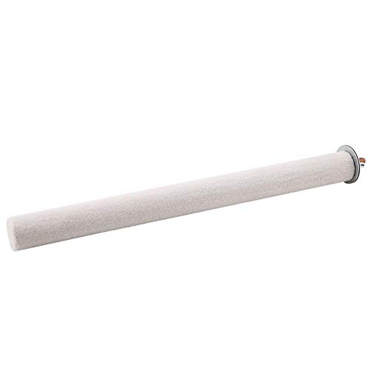 GLOGLOW Bird Perch, Wood White Bird Parrot Perch Standing Bar Pets Cage Accessory Grinding Claw Toys for Small Medium Large Birds Cockatiel Conure(2.5×30cm)