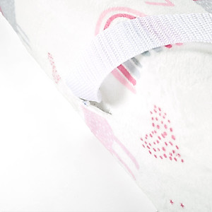 Lush Decor Llama Love Soft & Plush Changing Pad Cover, 32" x 16", Pink