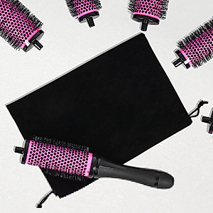 XC Global Round Hair Brush Set : with Detachable Barrels Styling Tool, Round Hair Brush for Blow Drying with 6 Barrels 1 Handle, 3 Different Hair rollers to Create Your Hairstyle