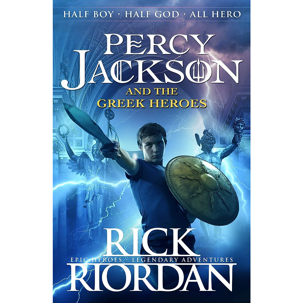 Rick Riordan Collection 4 Books Set (Percy Jackson and the Greek Gods, Percy Jackson and the Greek Heroes, Demigods & Magicians, Percy Jackson and the Singer of Apollo)