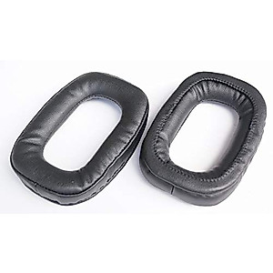 V-MOTA Earpads Compatible with Beyerdynamic DT100 DT109 DT150 DT190 DT-100 DT-109 DT-150 DT-190 Headset 1 Pair (Leather Cover) Cushion Leather Cover Repair Parts