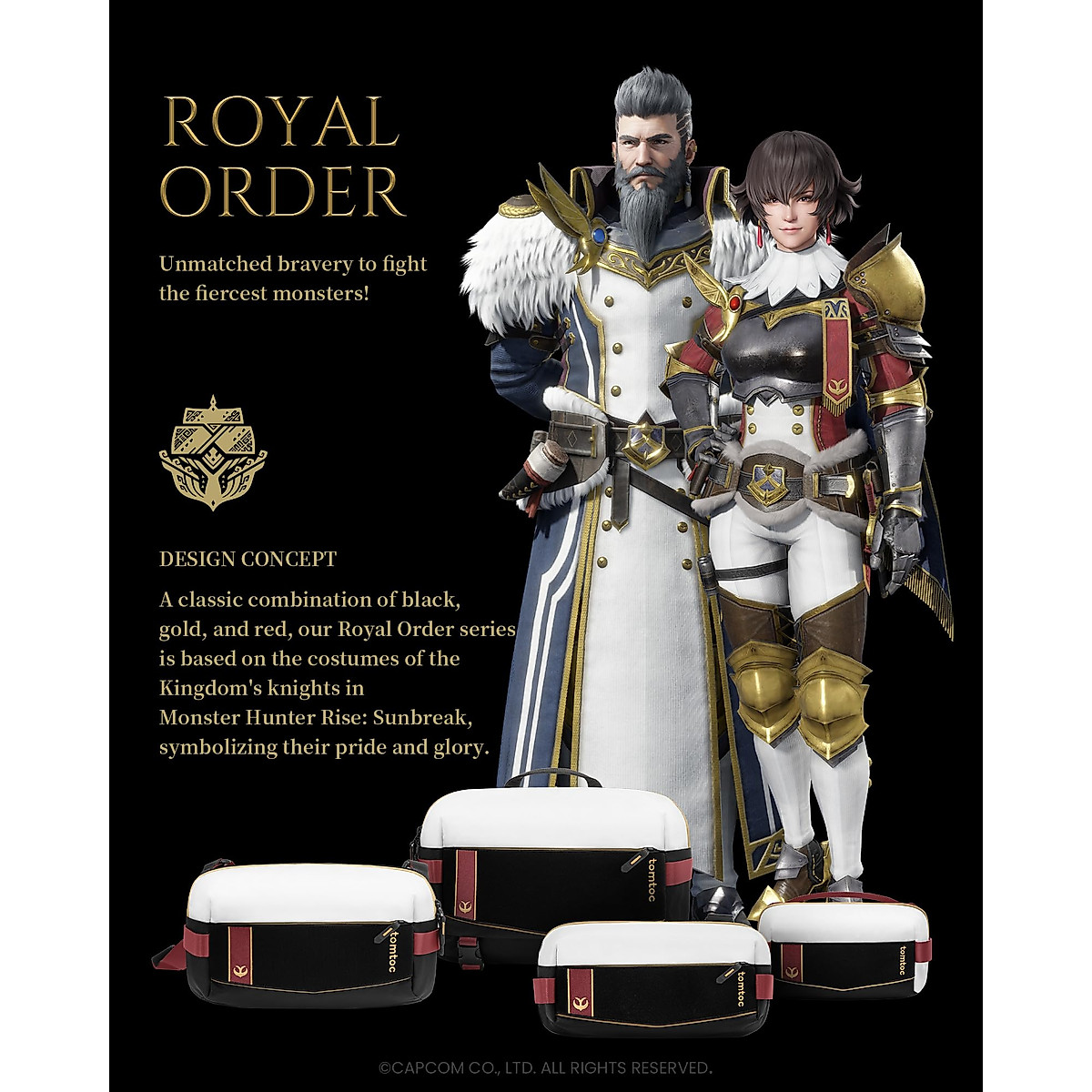 tomtoc Royal Order-themed EDC Sling Bag L for MacBook Pro 14-Inch M1/M2/M3 Pro/Max, Minimalist Chest Shoulder Backpack Crossbody Bag, Water-resistant Lightweight Everyday Carry Bag for Travel, Work