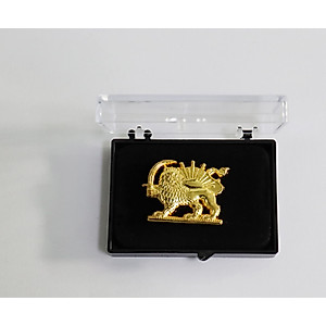 6-Pack Persia Iran Flag Lapel pins Bulk Metal Old Persian Iranian Lion Sun and Crown pin Souvenir Series Gifts