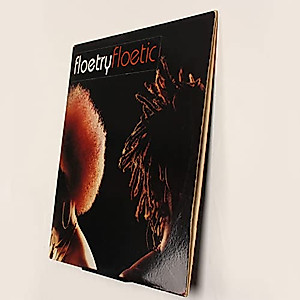 WANLIAN Vinyl Record Shelf Wall Mount,Clear Acrylic Vinyl Album Record Holder Storag Rack for Display LP Wall (S,black pack of 6)