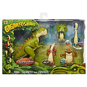 Gigantosaurus Figures Giganto & Friends Toy Action Figures, Includes: Giganto, Mazu, Bill, Tiny & Rocky – Articulated Characters Range from 2.5-5.5" Tall