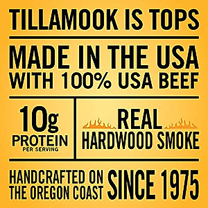 Tillamook Country Smoker Real Hardwood Smoked Silver Dollar Beef Jerky, Old Fashioned, 13 Ounce