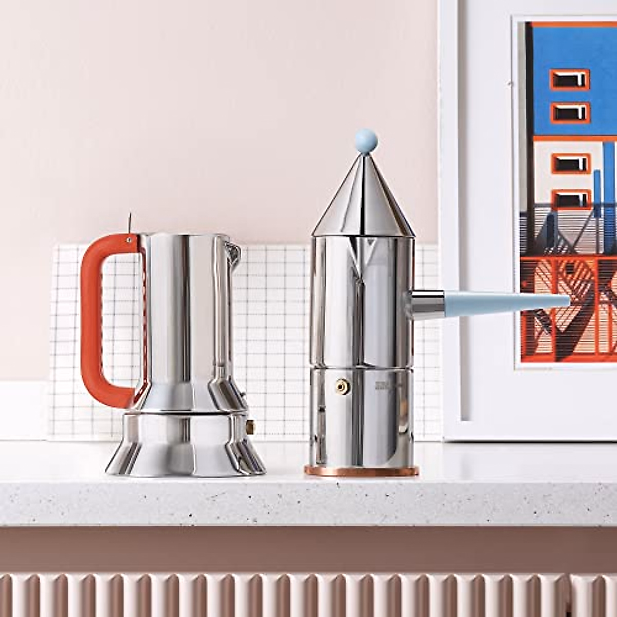 Alessi Espresso Machine Anniversary Model 9090/3 100 for 3 Cups