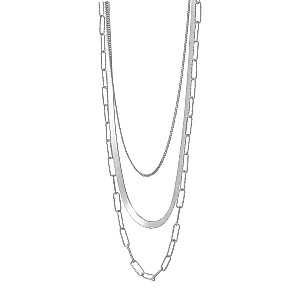 Silpada 'Power of Three' Sterling Silver Chain Necklace, 18" + 2"