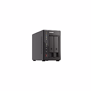 QNAP TS-253E-8G-US 2 Bay High-Performance Desktop NAS with Intel Celeron Quad-core Processor, 8 GB DDR4 RAM and Dual 2.5GbE (2.5G/1G/100M) Network Connectivity (Diskless)
