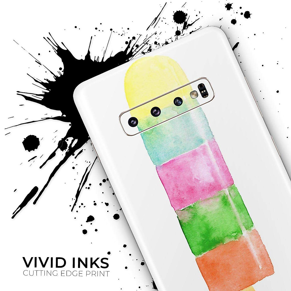 DesignSkinz Summer Mode Ice Cream V1 Protective Vinyl Decal Wrap Skin Cover Compatible with The Samsung Galaxy S20 (Screen Trim & Back Glass Skin)