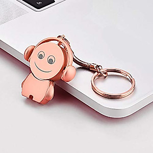 Novelty Cute Cartoon Flash Drive 64GB Thumb Drive Pendrive Unique Jump Drive for Data Storage, File Sharing (Rose-Smile)