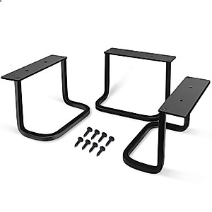 Under Desk Laptop Mount, Under Desk Shelf Bracket Compatible with Devices Tall Maximum 2.7”, Aluminum Under Desk Laptop Holder Stand Tray for Laptop, MacBook, Keyboard, Modem, Playstation 4 & More