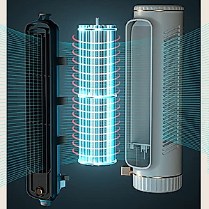 Evaporative A𝐢r Cooler, Portable A𝐢r Conditioner USB Cooler Fan, Household Dormitory Office Desktop Humidification Electric Fan for Office Bedroom Travel Camping (WH)