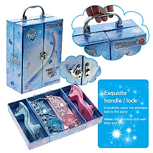 Princess Toys for 3 4 5 6 7 8 Year Old Girls,Toddler Little Girl Toys ages 3+ Year Old Birthday Easter Halloween Christmas Gifts Princess Dress Up Shoes Exquisite Box Indoor Outdoor Party Games