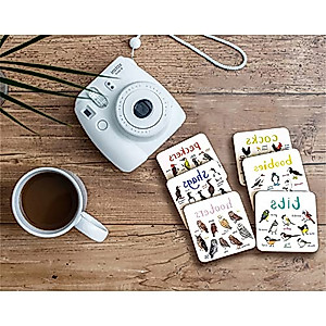 Set of 6 Bird Pun Coasters, 2023 New Square Drinks Coaster, Thicken Funny Bird Coasters Suitable for Home Kitchen Bar Table Decorations, Gifts for Bird Lovers
