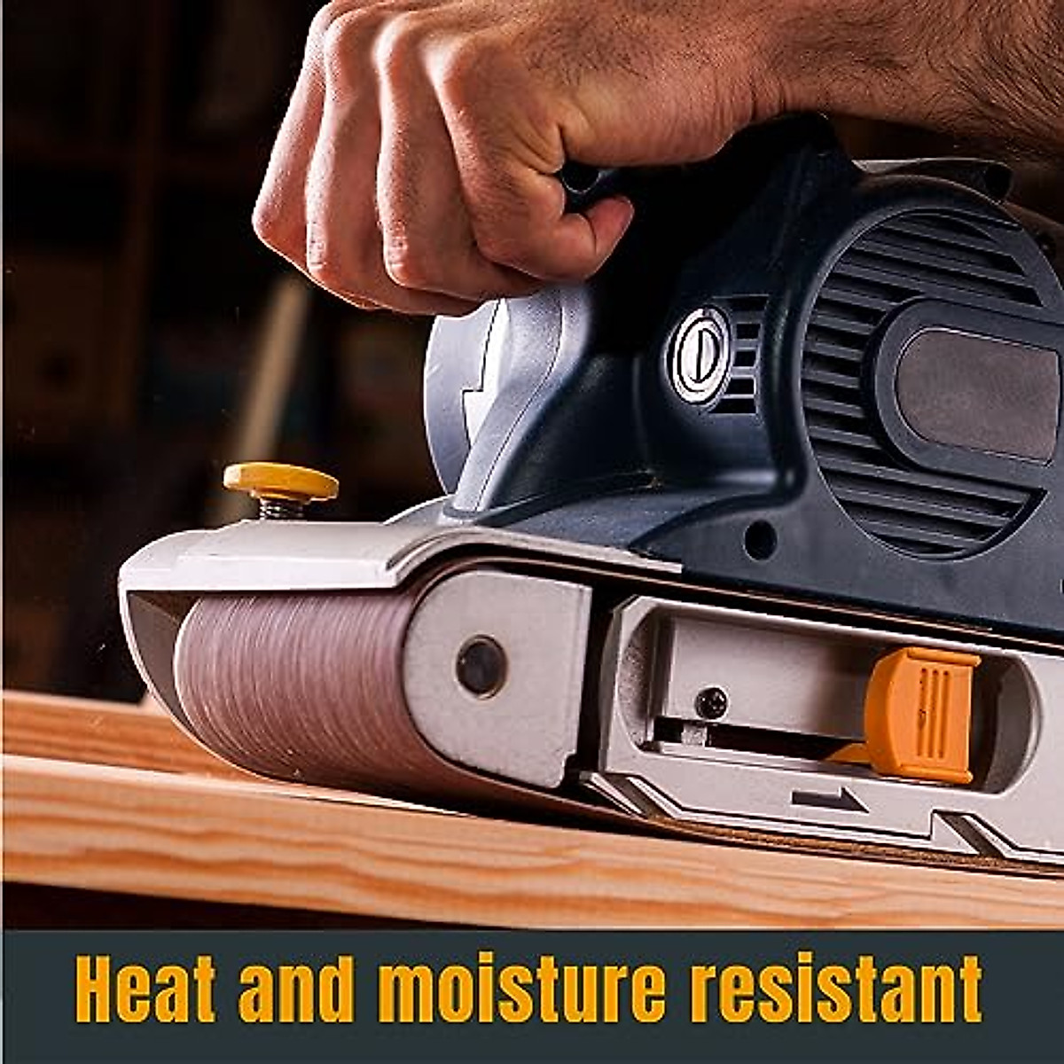 POWERTEC 110040 4 x 24 Inch Sanding Belts 240 Grit Aluminum Oxide Belt Sander Sanding Belt Sandpaper For Oscillating Belt and Spindle Sander – Pack of 10