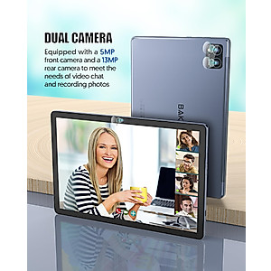 Bakken M40 10.1 Inch Android Tablet, 128GB Memory, 8000mAh Battery, 5G WiFi, 4G/LTE, 1920x1200 Resolution, 13MP Camera, USB-C Charging