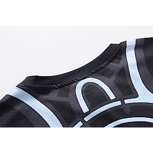 Red Plume Men's Film Super-Hero Series Compression Sports Shirt Skin Running Short Sleeve Tee (M, Phosphenes)