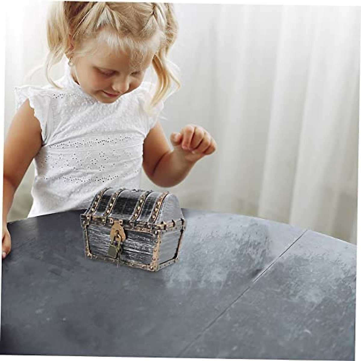Zerodeko 1pc Box Pirate Box Plastic Playes Kids Treasure Chest Wooden Treasure Chest Box Girl Treasure Chest Metal Treasure Chest Jewelry Treasure Box Pirate Storage Chest Storage Chest Toy