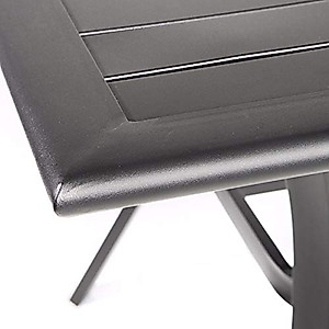 Barton 5pc Outdoor Dining Table and Chairs Set Patio Mesh Dining (4) Chairs Garden Patio Furniture UV-Resistant Mesh