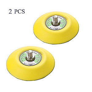 2PCS 3" Hook and Loop Backing Pads 5/16"-24 Threads Polishing Buffing Plate for Dual Action Car Polisher (8mm)