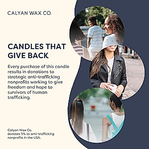Calyan Wax Co. 2 Wick Candle, Cedar + Tobacco Scented Candle, 37 Hour Burn Time, Aromatherapy Soy Candles, Non Toxic & Vegan Soy Wax, Glass Tumbler Scented Candles, 12.5oz