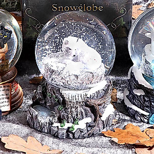 Nemesis Now Guardian of The North Snow Globe,Grey (LP) 14.5cm